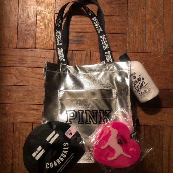 PINK Victoria's Secret | Bags | New Victorias Secret Pink Mini Tote ...